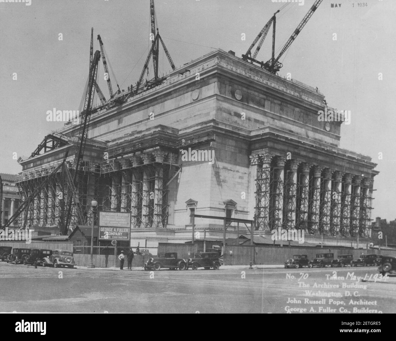 Photograph of the Almost Complete Construction of the Exterior of the ...