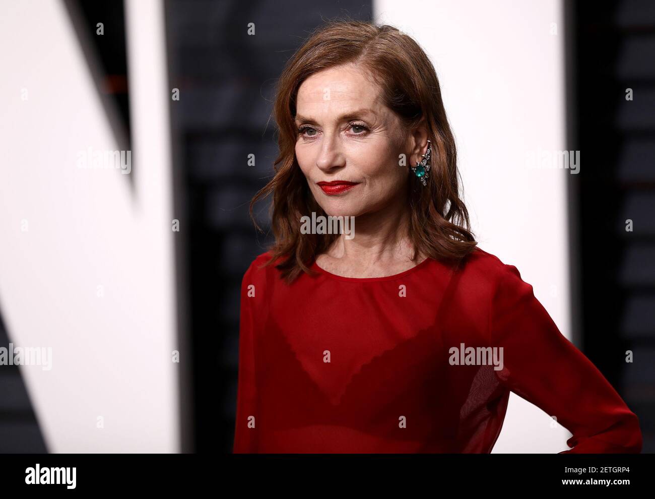 BEVERLY HILLS - FEBRUARY 26: Isabelle Hupert attends the Vanity Fair ...