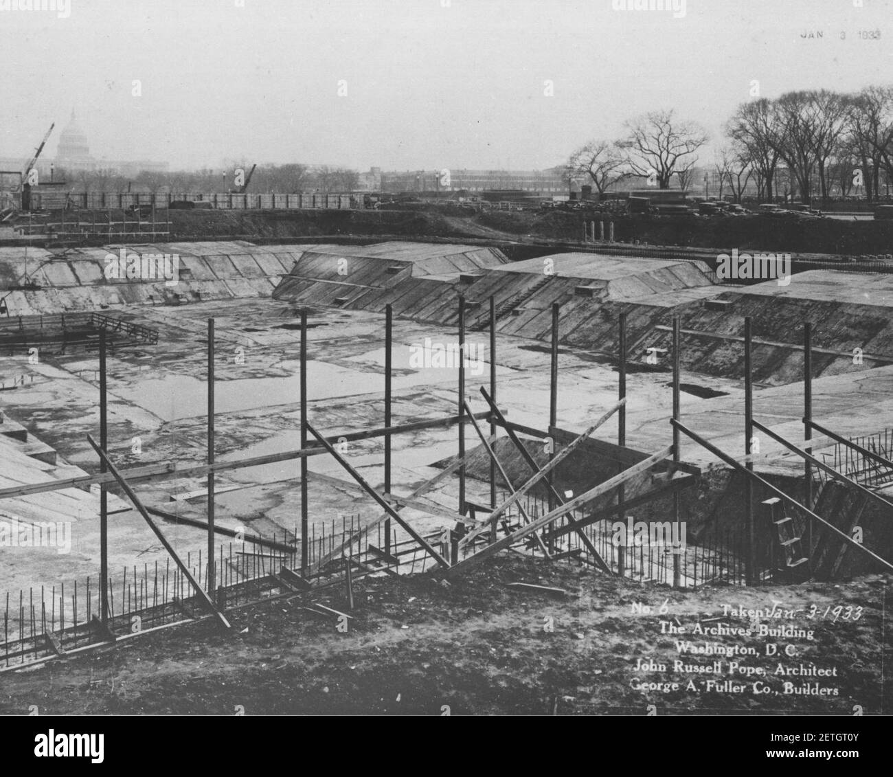 Photograph of the Construction of the Guides and Supporting Structures ...