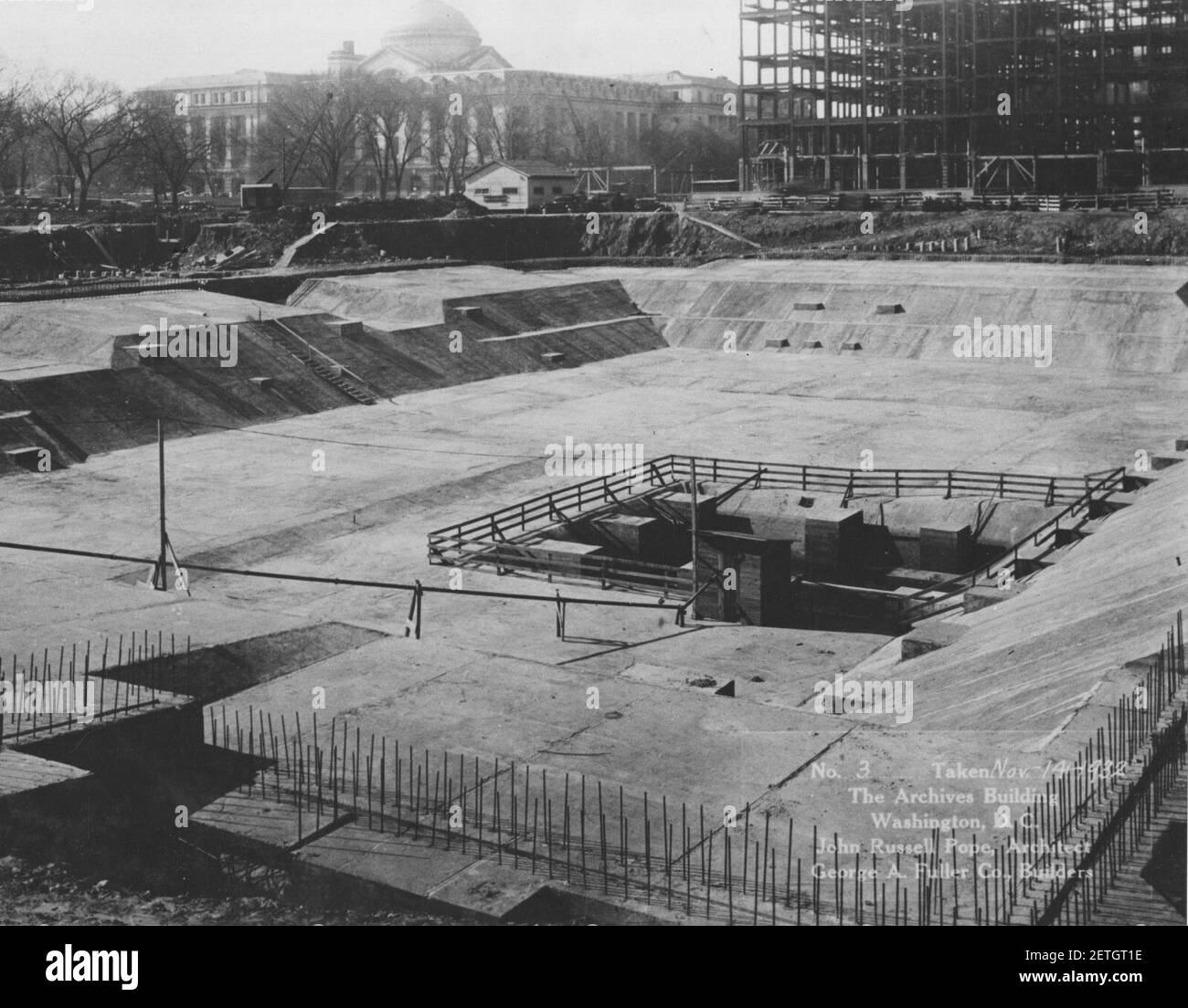 Photograph of the Construction of the Guides and Supporting Structures ...