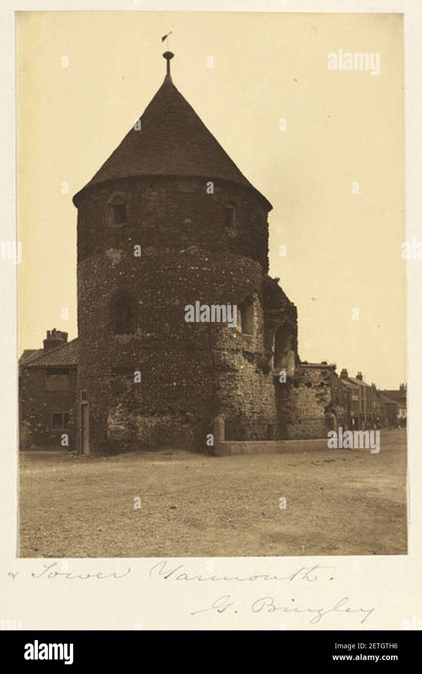 Photograph of the last of 16 medieval towers around Great Yarmouth ...
