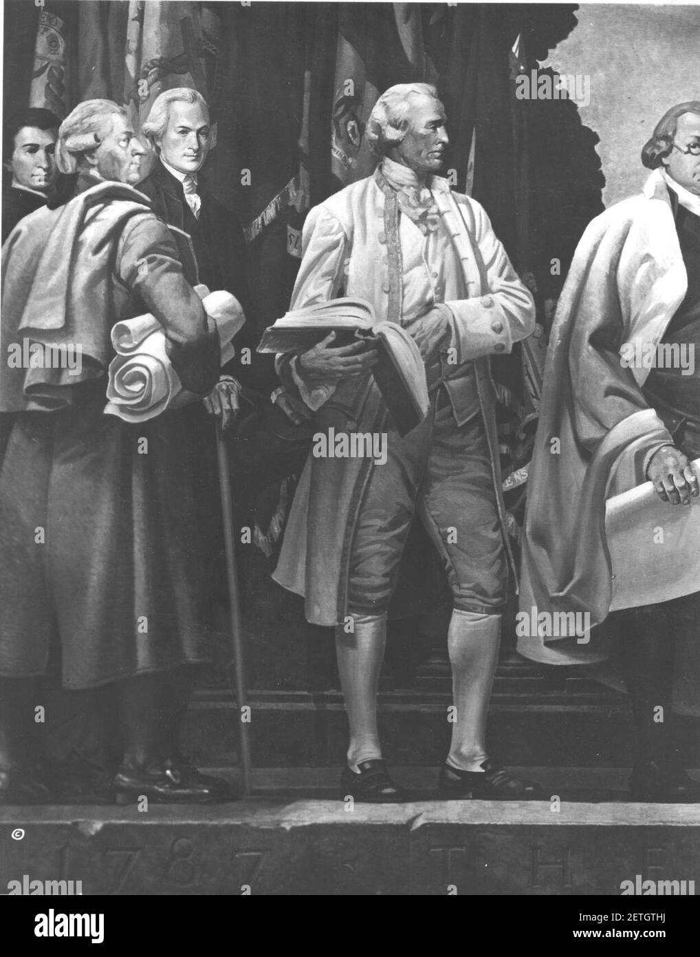 Photograph of the Left Section of the Mural, The Constitution, by Barry ...