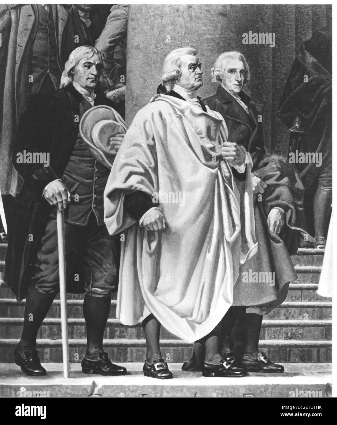 Photograph of the Left Section of the Mural, The Declaration of ...