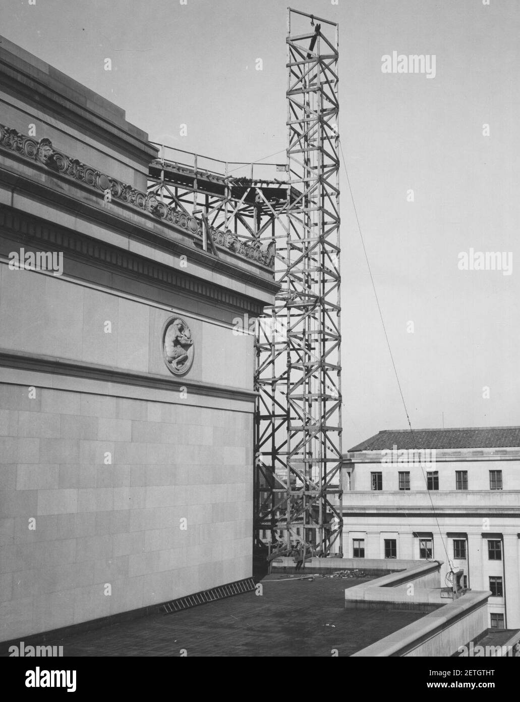 Photograph of the National Archives Building during Exterior ...