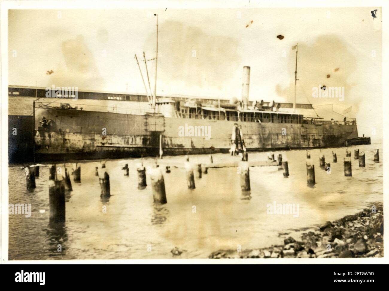 Photograph of the Port View of the SS Onondaga Stock Photo - Alamy