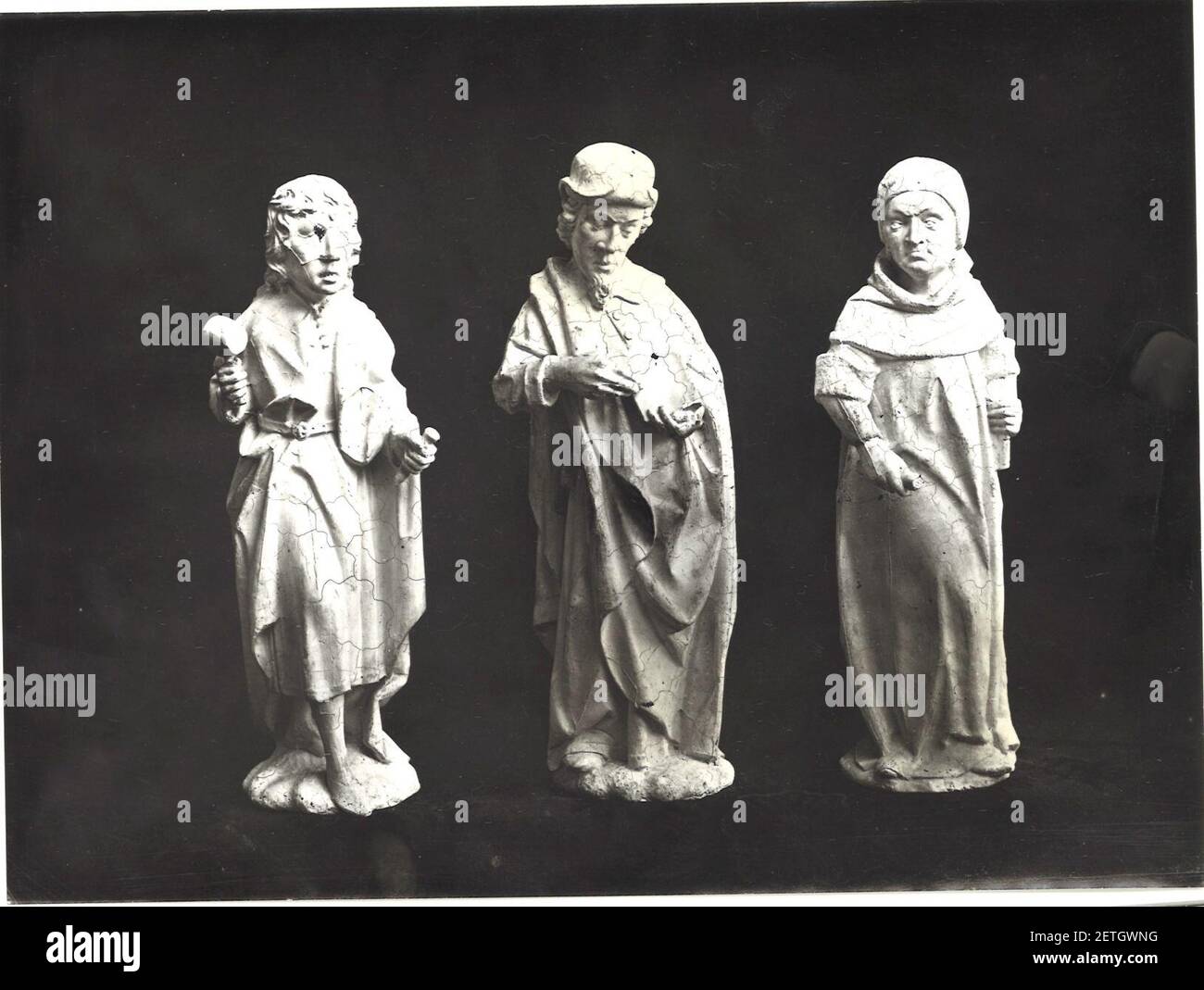 Photograph of three plaster casts from Cologne Cathedral Cuypershuis ...