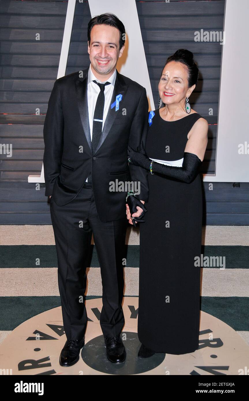 Lin-Manuel Miranda and Dr. Luz Towns-Miranda walking the red carpet at ...