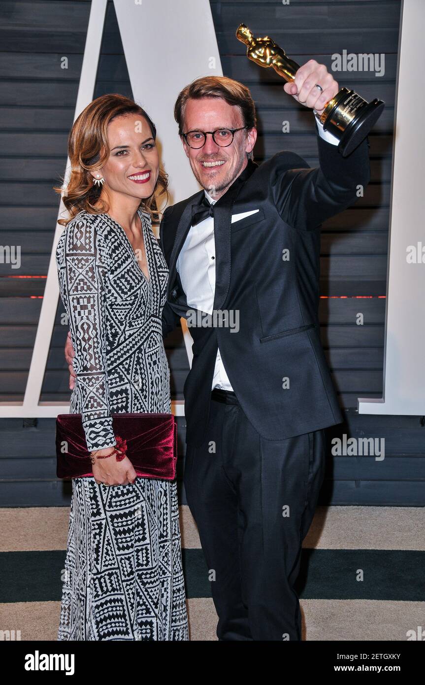 Andrew R. Jones walking the red carpet at the 2017 Vanity Fair Oscar ...