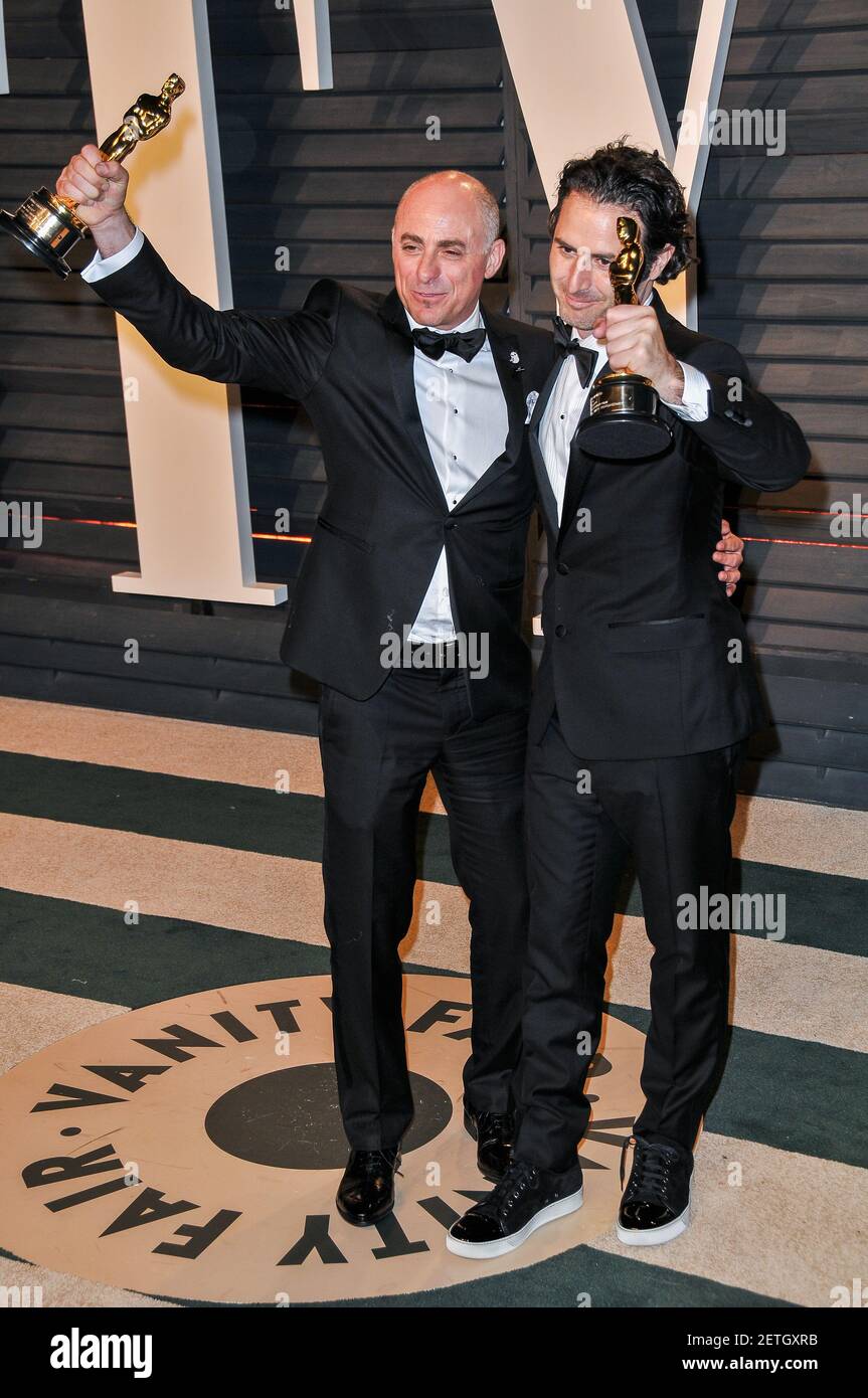 Alan Barillaro walking the red carpet at the 2017 Vanity Fair Oscar ...