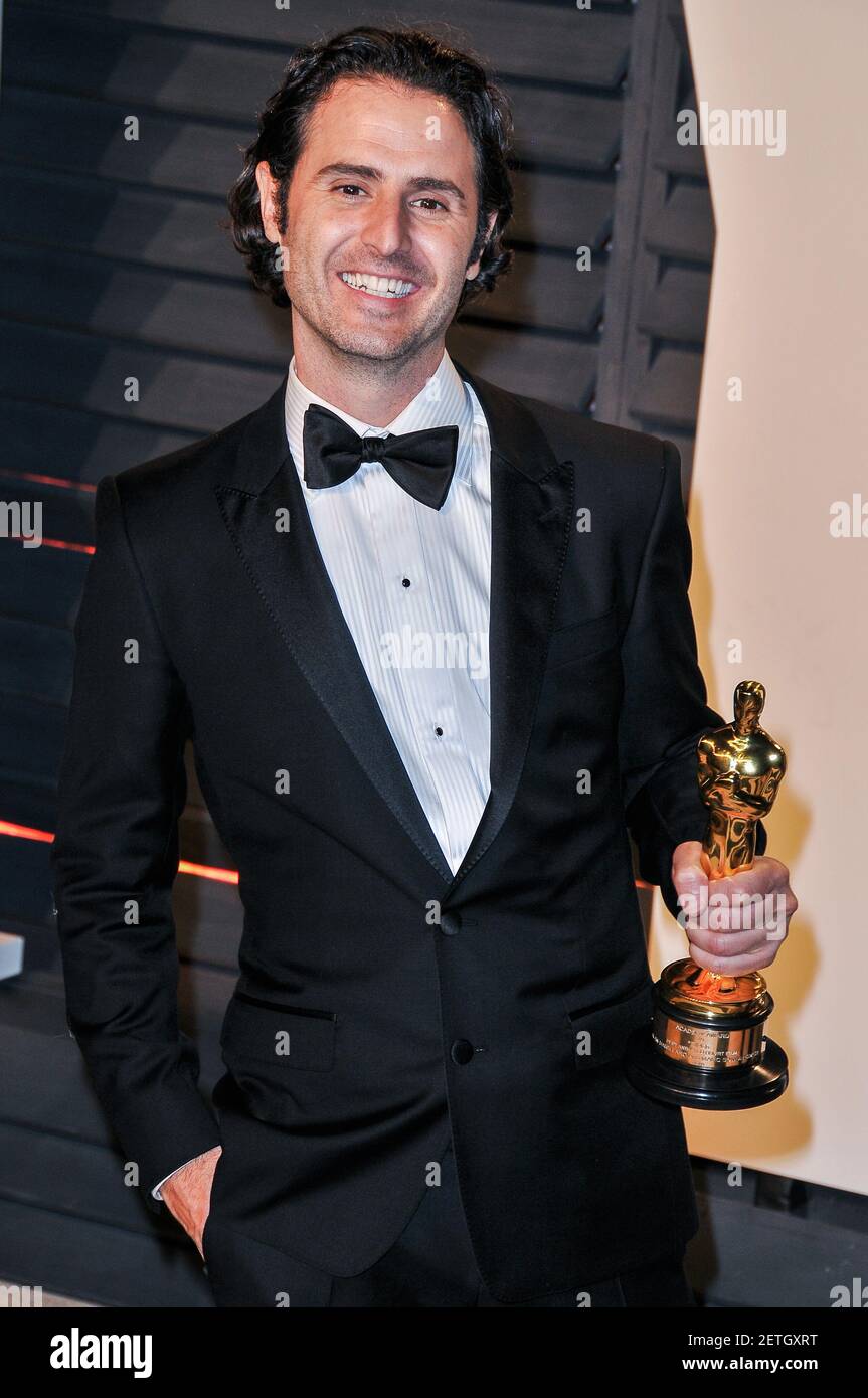 Alan Barillaro walking the red carpet at the 2017 Vanity Fair Oscar ...