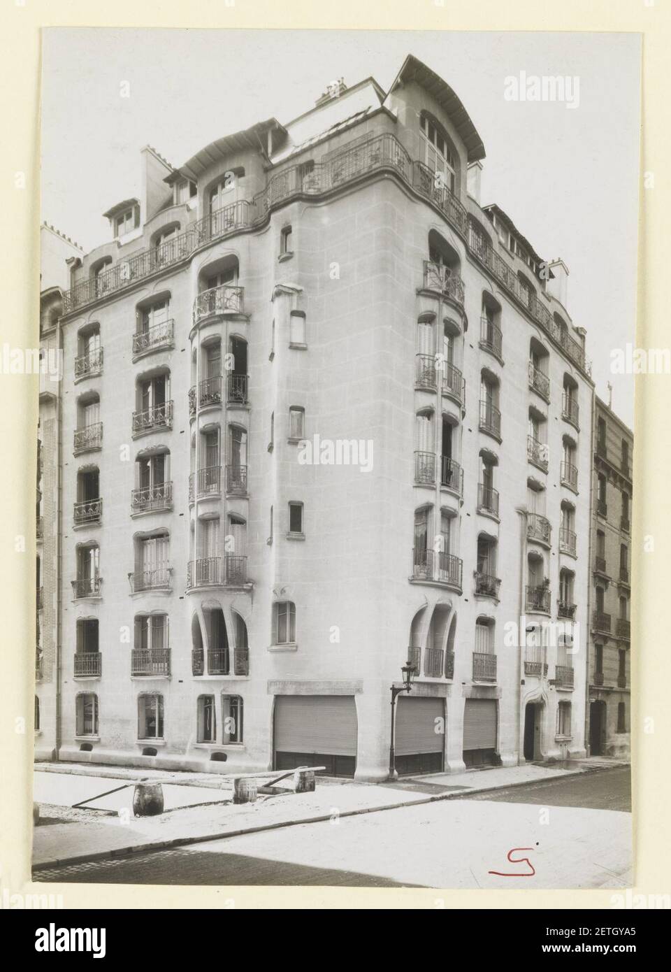 Photograph, Photograph of Apartment Building Designed by Hector Guimard ...
