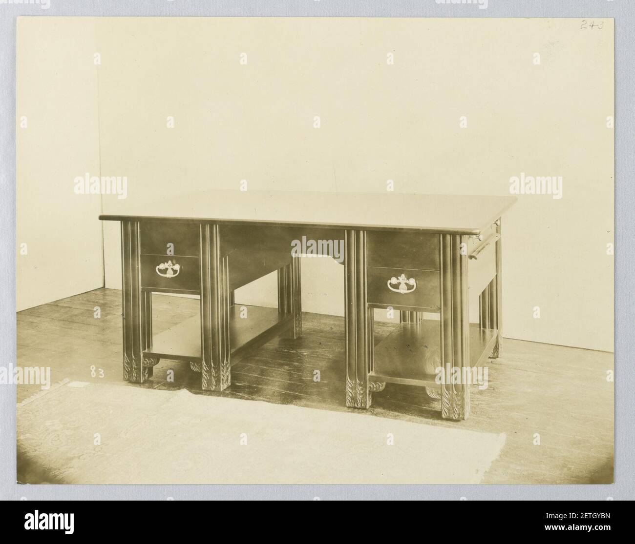 Photograph, Photograph of Massive Library Table Labeled ''83'', 1900–05 ...