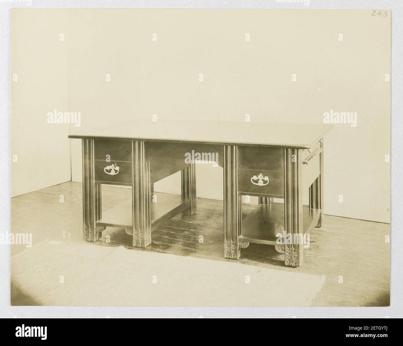 Photograph, Photograph of Massive Library Table Labeled ''83'', 1900–05 ...