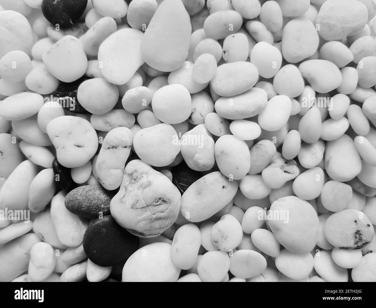 Smooth pebbles Black and White Stock Photos & Images - Alamy