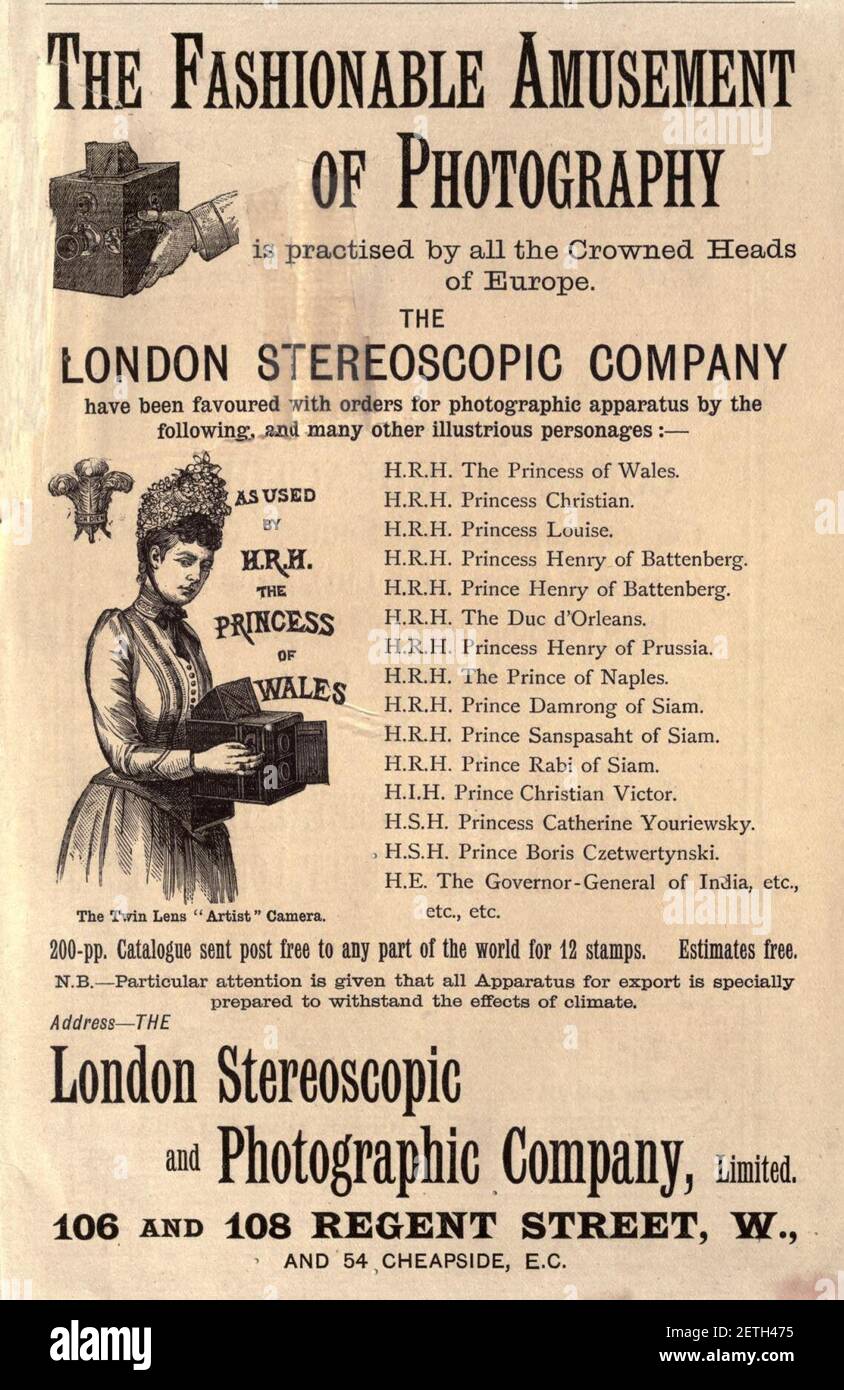 Photography advert hi-res stock photography and images - Alamy