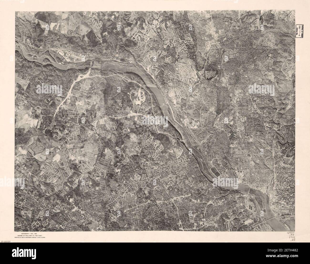 Photomap of northwestern Washington D.C. and adjacent suburban areas ...