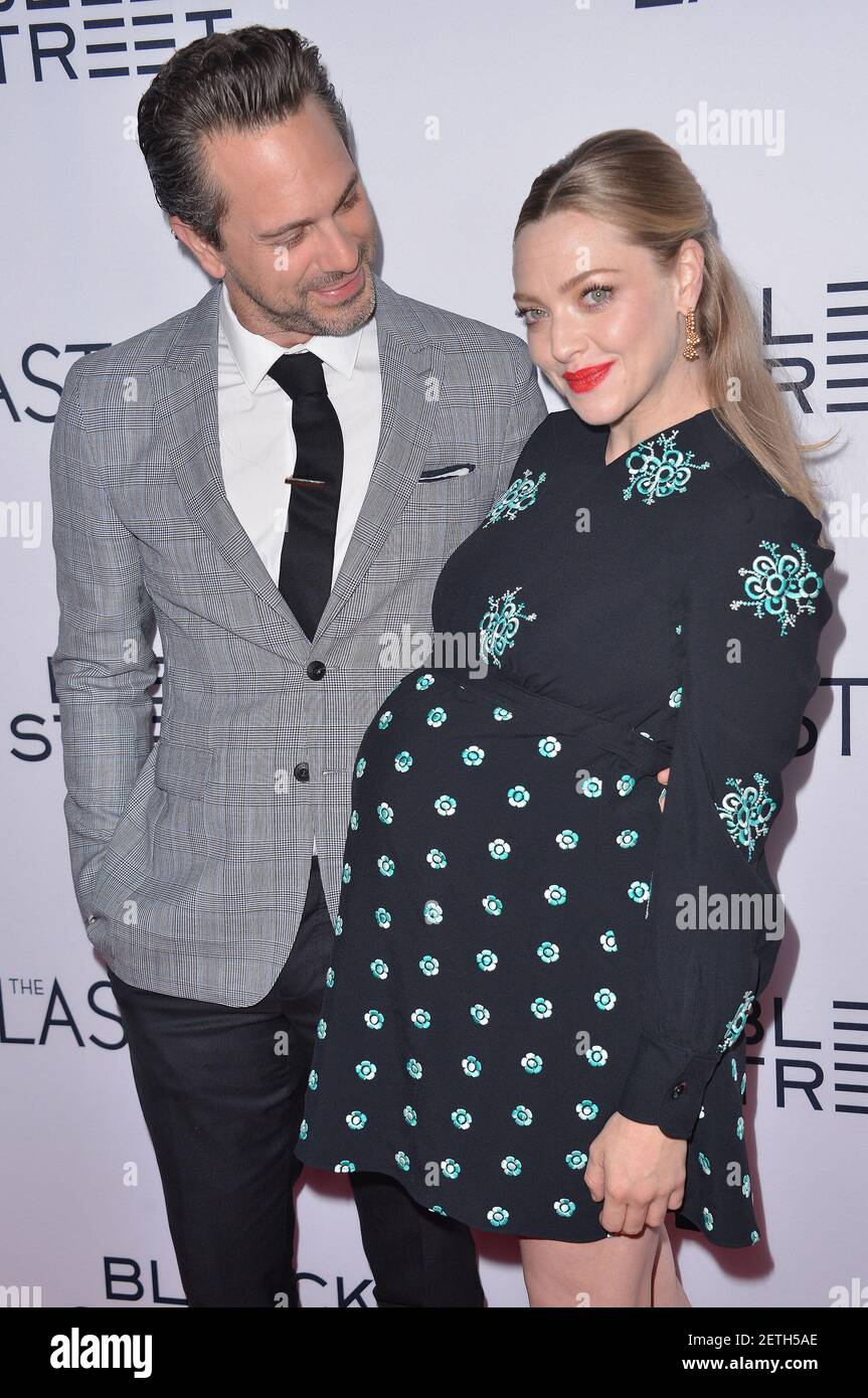 (L-R) Thomas Sadoski and Amanda Seyfried arriving at "The Last Word ...