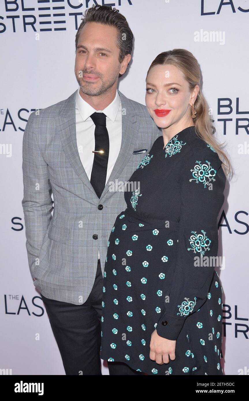 (L-R) Thomas Sadoski and Amanda Seyfried arriving at "The Last Word ...