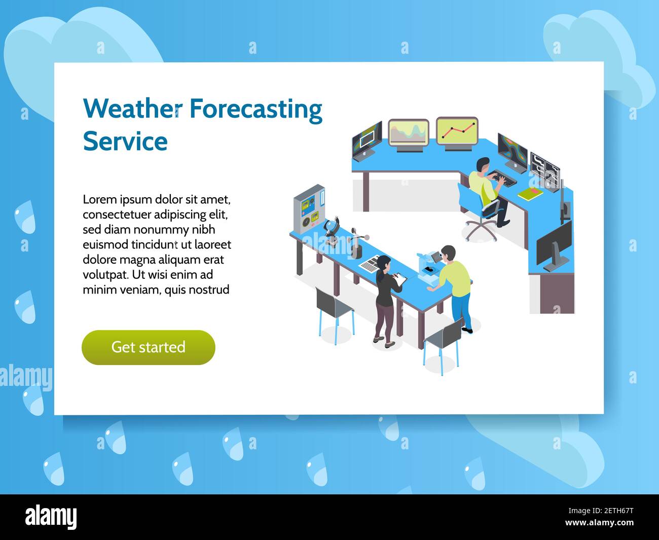 Commercial weather forecasting Stock Vector Images - Alamy
