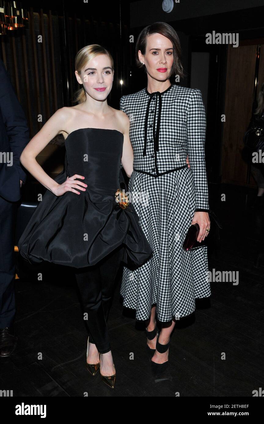 HOLLYWOOD, CA - MARCH 1: Kiernan Shipka, left, and Sarah Paulson attend ...