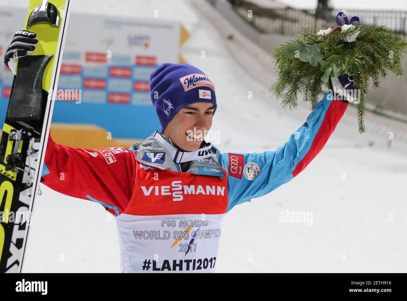02.03.2017, Lahti,Stefan Kraft (AUT), ski jumping, HS130, FIS Nordic ...