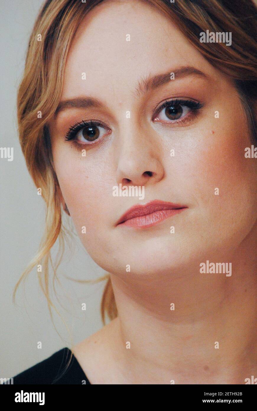 Brie Larson at the Hollywood Foreign Press Association press conference ...