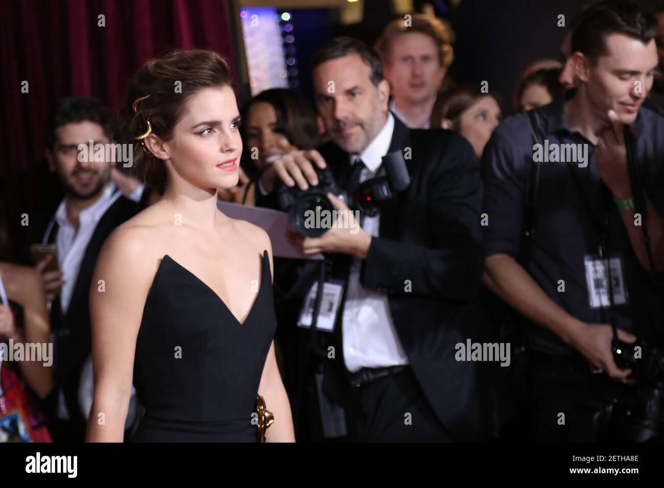 Emma Watson at the Premiere Of Disney's 'Beauty And The Beast' held at ...