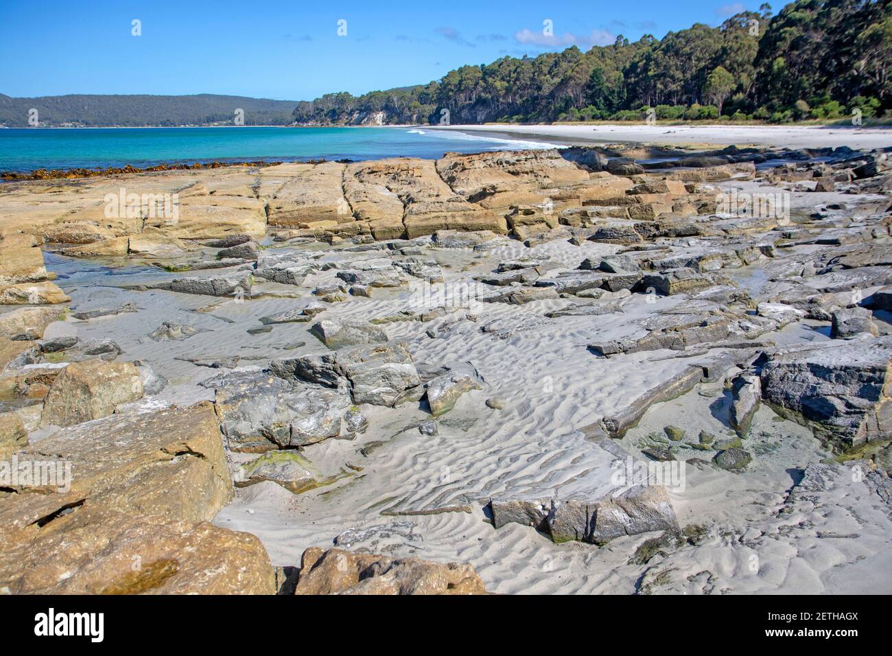 Adventure Bay, Bruny Island Stock Photo - Alamy