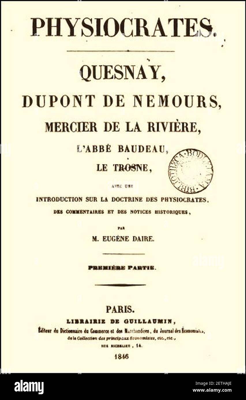 Physiocrates hi-res stock photography and images - Alamy