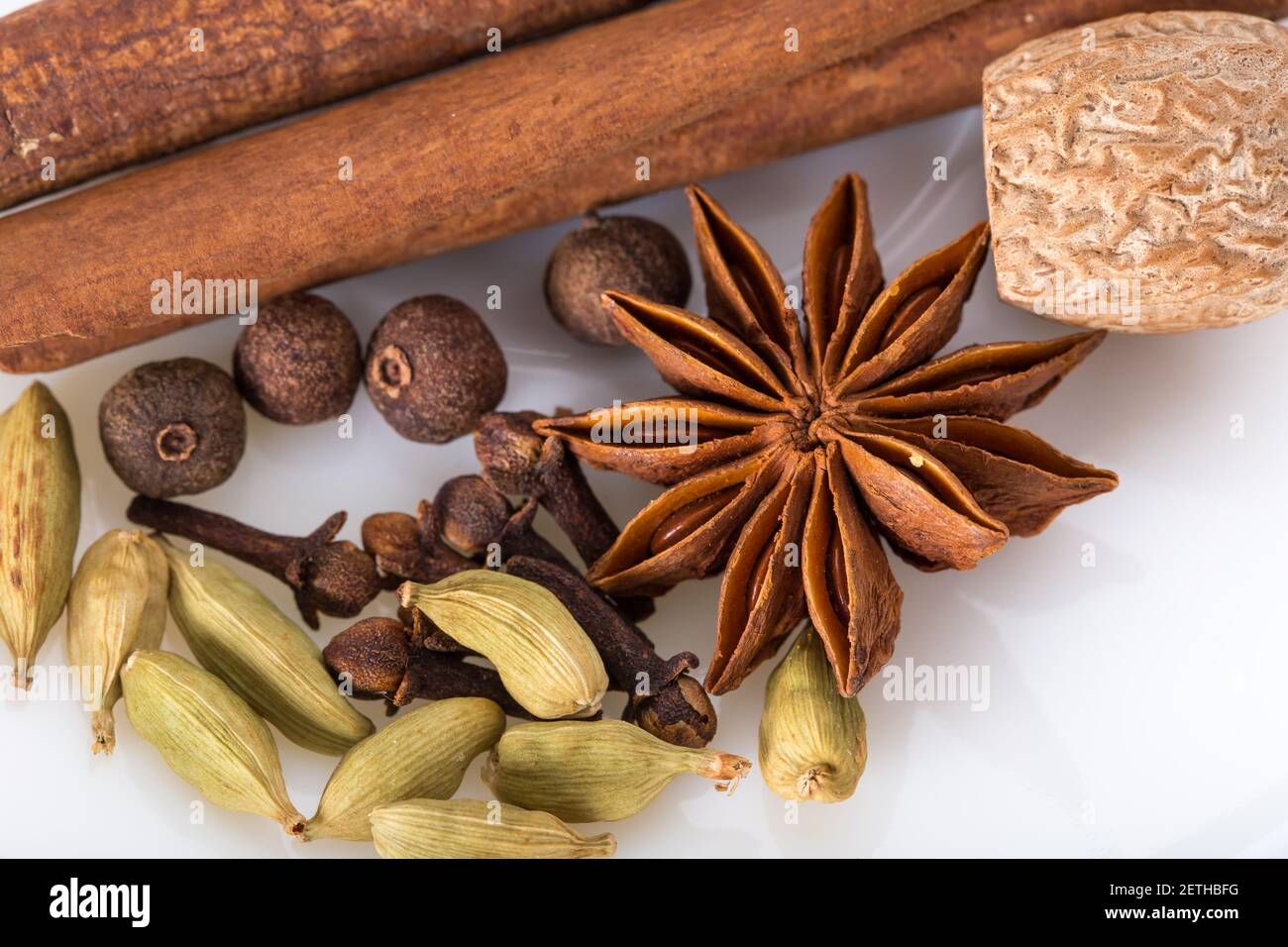Fragrant spices. Photo can be used as a whole background Stock Photo ...