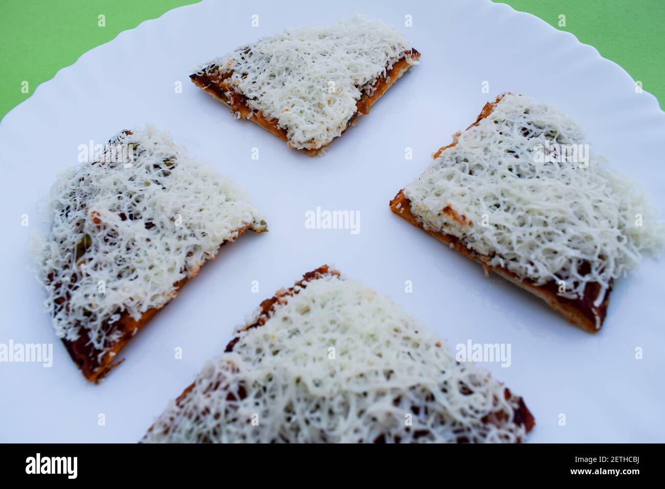 Farali pizza made out of Fasting flour eaten during Indian fast with ...