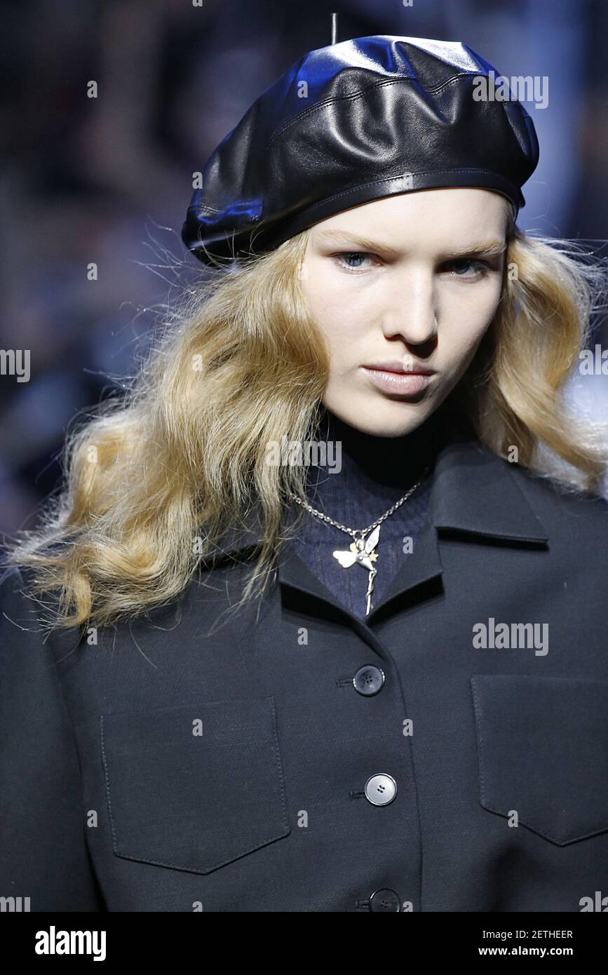 Model Jess PW walks on the runway during the Christian Dior Fashion ...