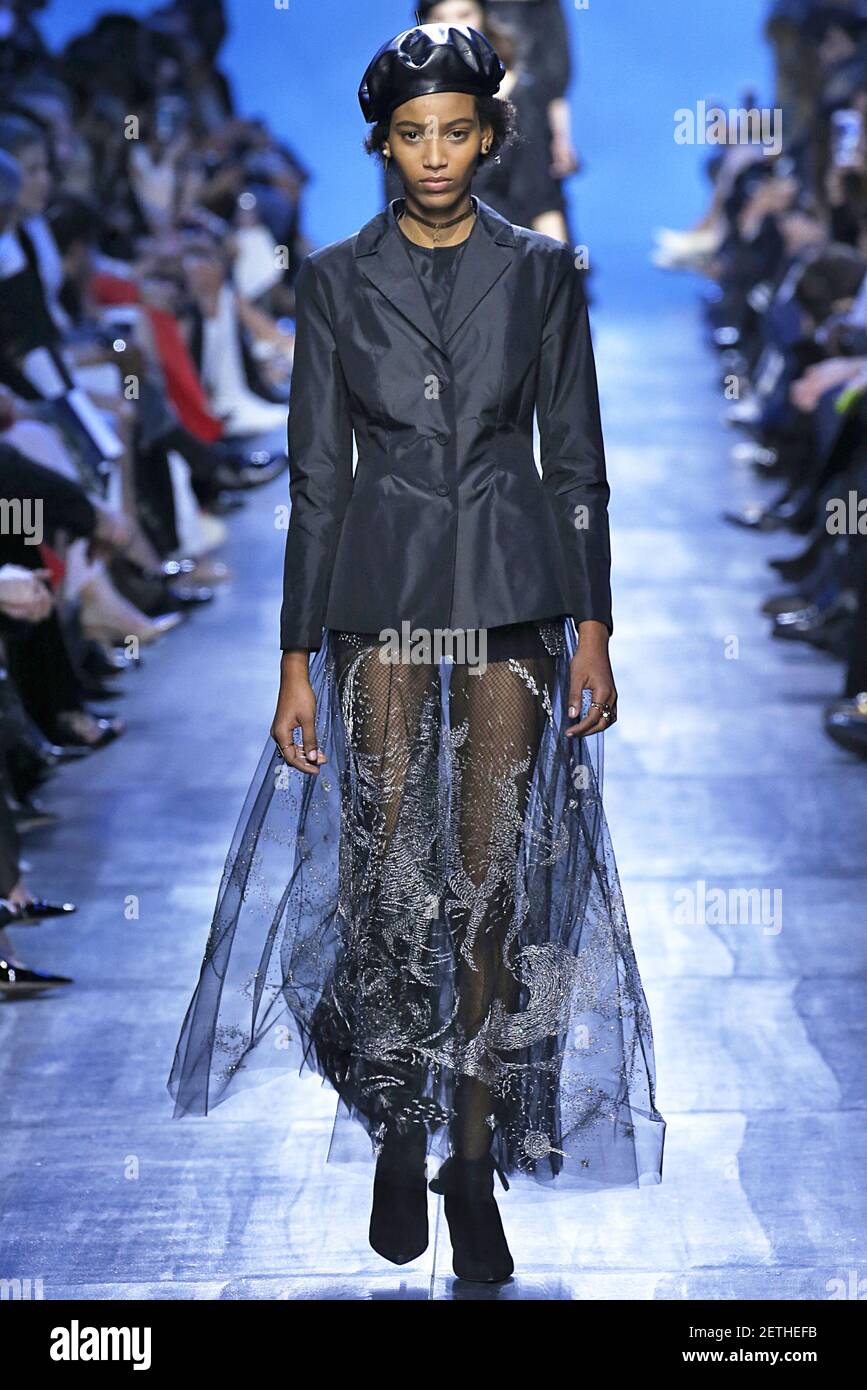 Model Manuela Sanchez walks on the runway during the Christian Dior ...
