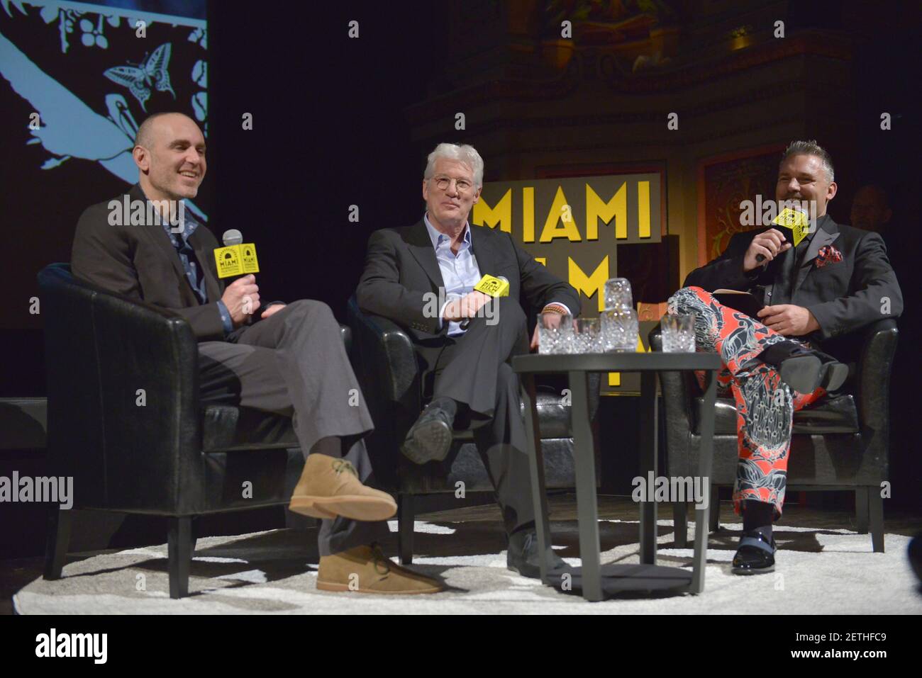 MIAMI, FLORIDA - MARCH 3: Director Joseph Cedar, actor Richard Gere and ...