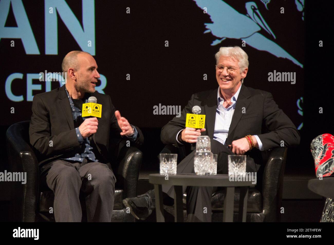 MIAMI, FLORIDA - MARCH 3: Director Joseph Cedar and actor Richard Gere ...
