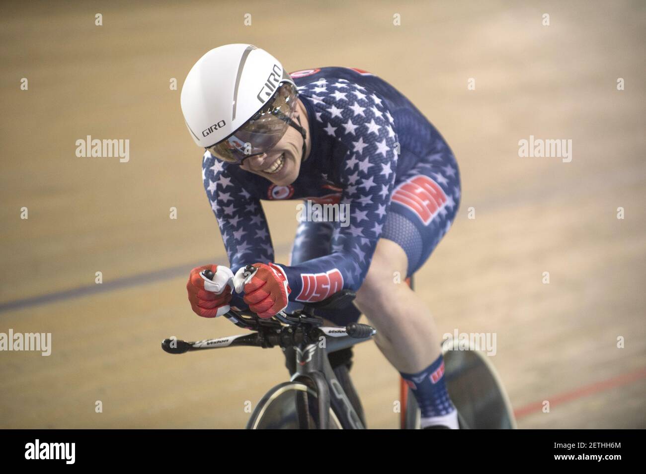 Justin Widhalm of Team USA in the men's pursuit.UCI Paracycling Track ...