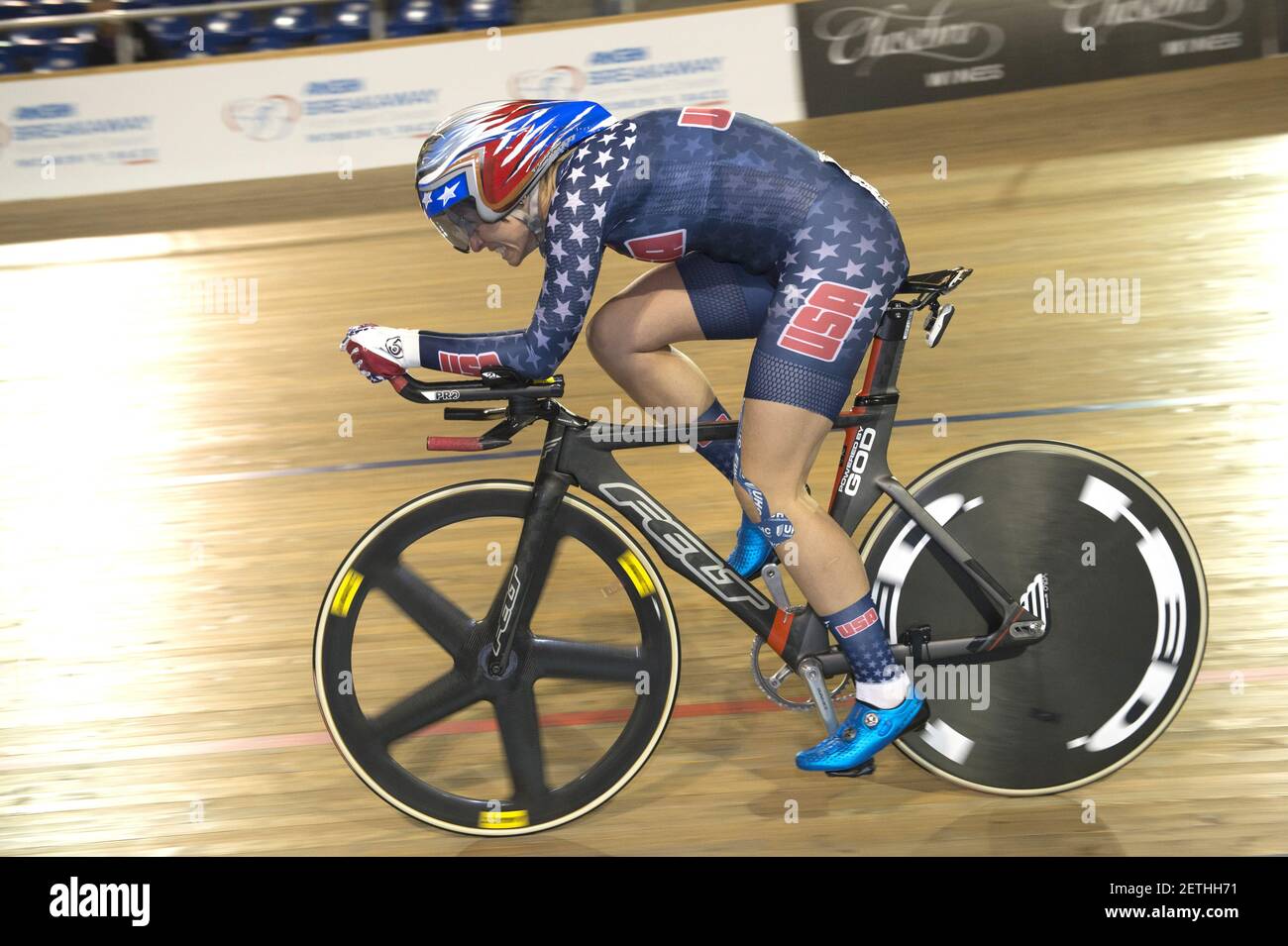 Shawn Morelli of Team USA wins the women's 500 meter time trial. UCI ...