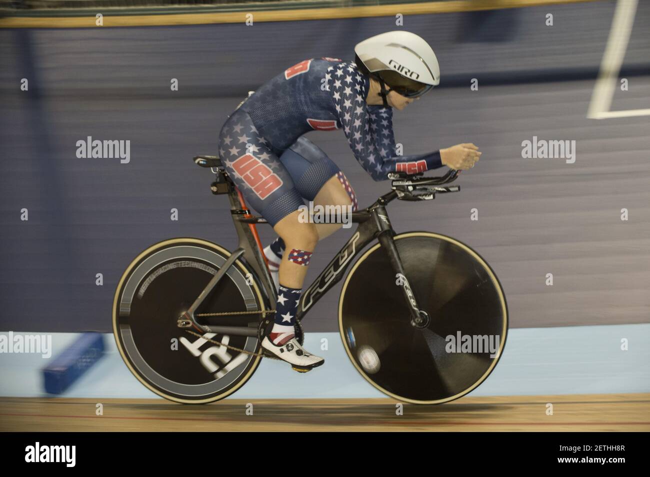 Samantha Bosco of Team USA winning the women's 3 km pursuit. UCI ...