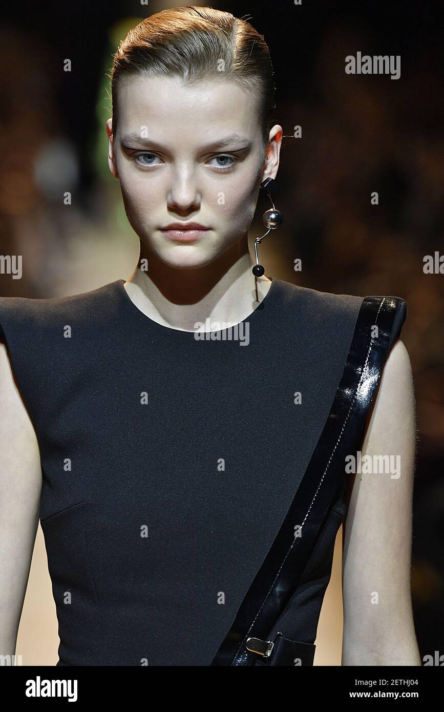 Model Roos Abels walks on the runway during the Mugler Fashion Show at ...