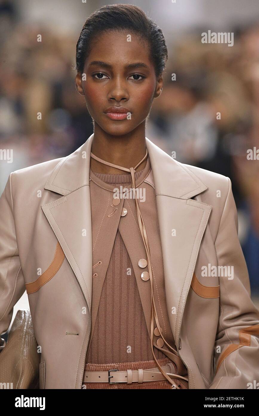 Model Tami Williams walks on the runway during the Nina Ricci Fashion ...