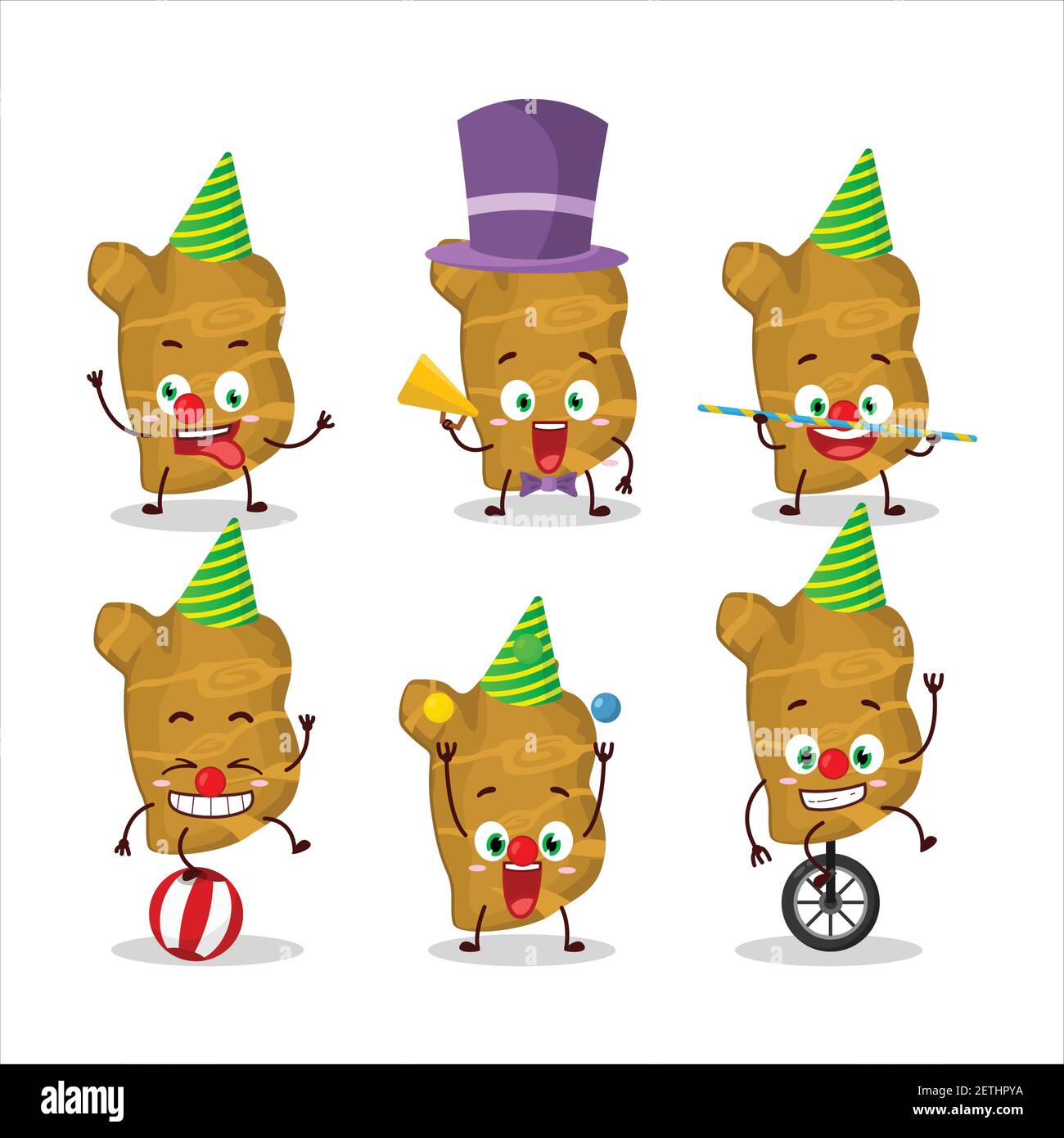 Cartoon character of jerusalem architoke with various circus shows ...