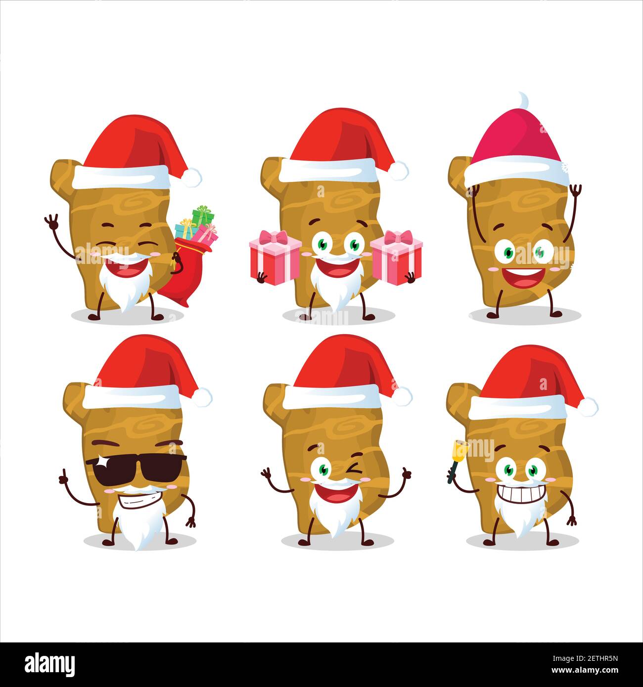 Santa Claus emoticons with jerusalem architoke cartoon character ...