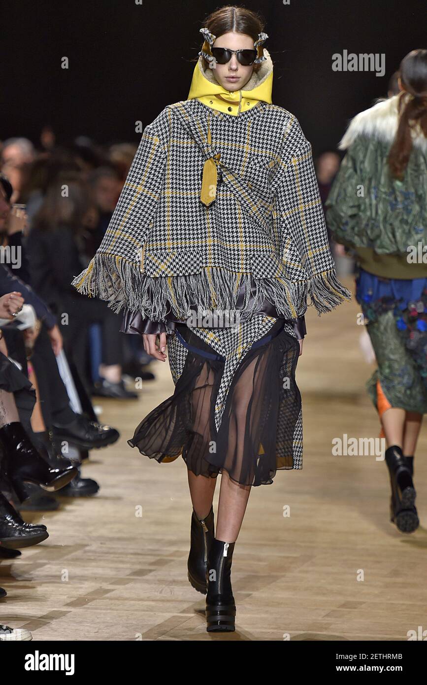 Model Margot Baget walks on the runway during the Sacai Fashion Show at ...