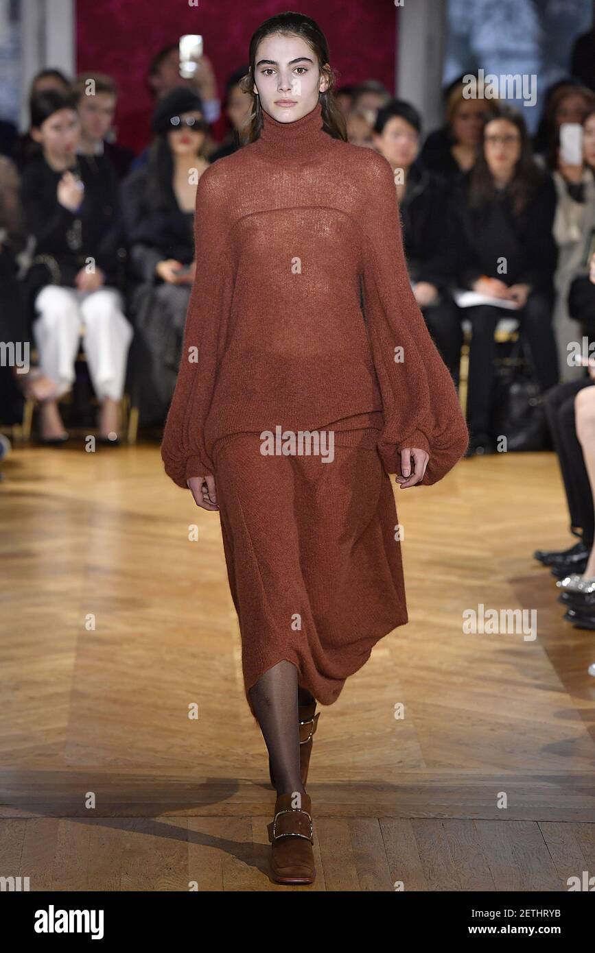 Model Romy Schonberger walks on the runway during the John Galliano ...