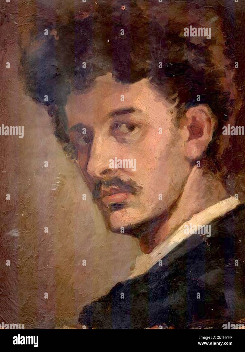 PICARD georges tableau portrait 02 01 Stock Photo - Alamy