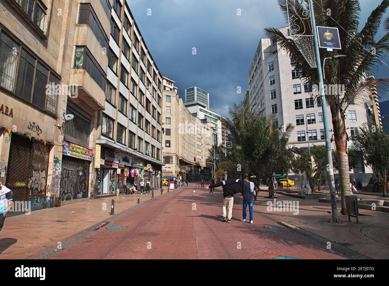 The street in Bogota, Colombia, South America Stock Photo - Alamy