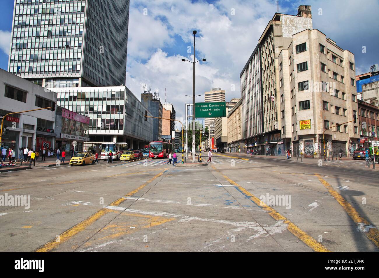 The street in Bogota, Colombia, South America Stock Photo - Alamy