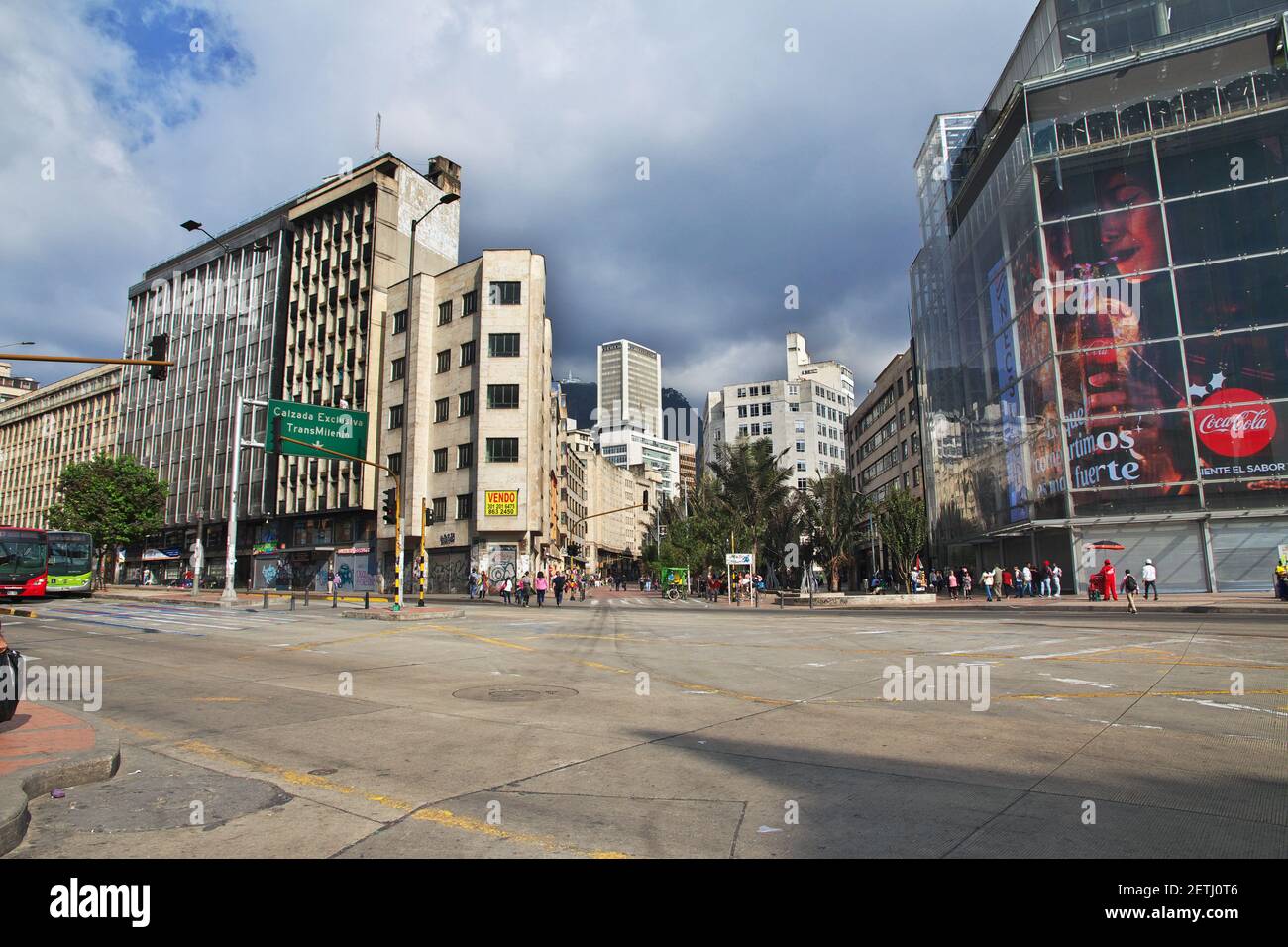 The street in Bogota, Colombia, South America Stock Photo - Alamy