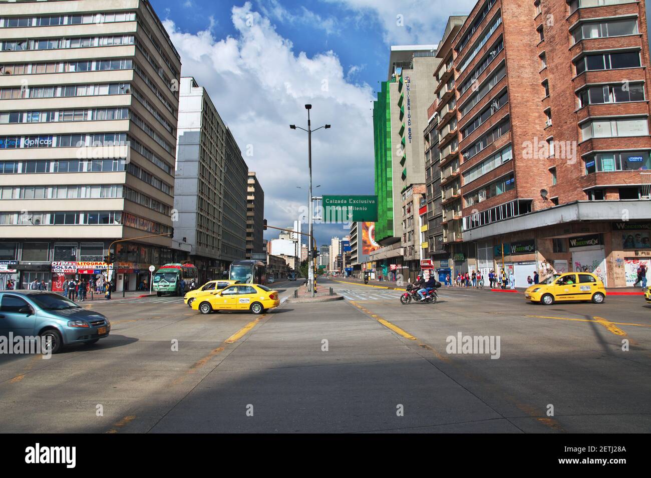 The street in Bogota, Colombia, South America Stock Photo - Alamy