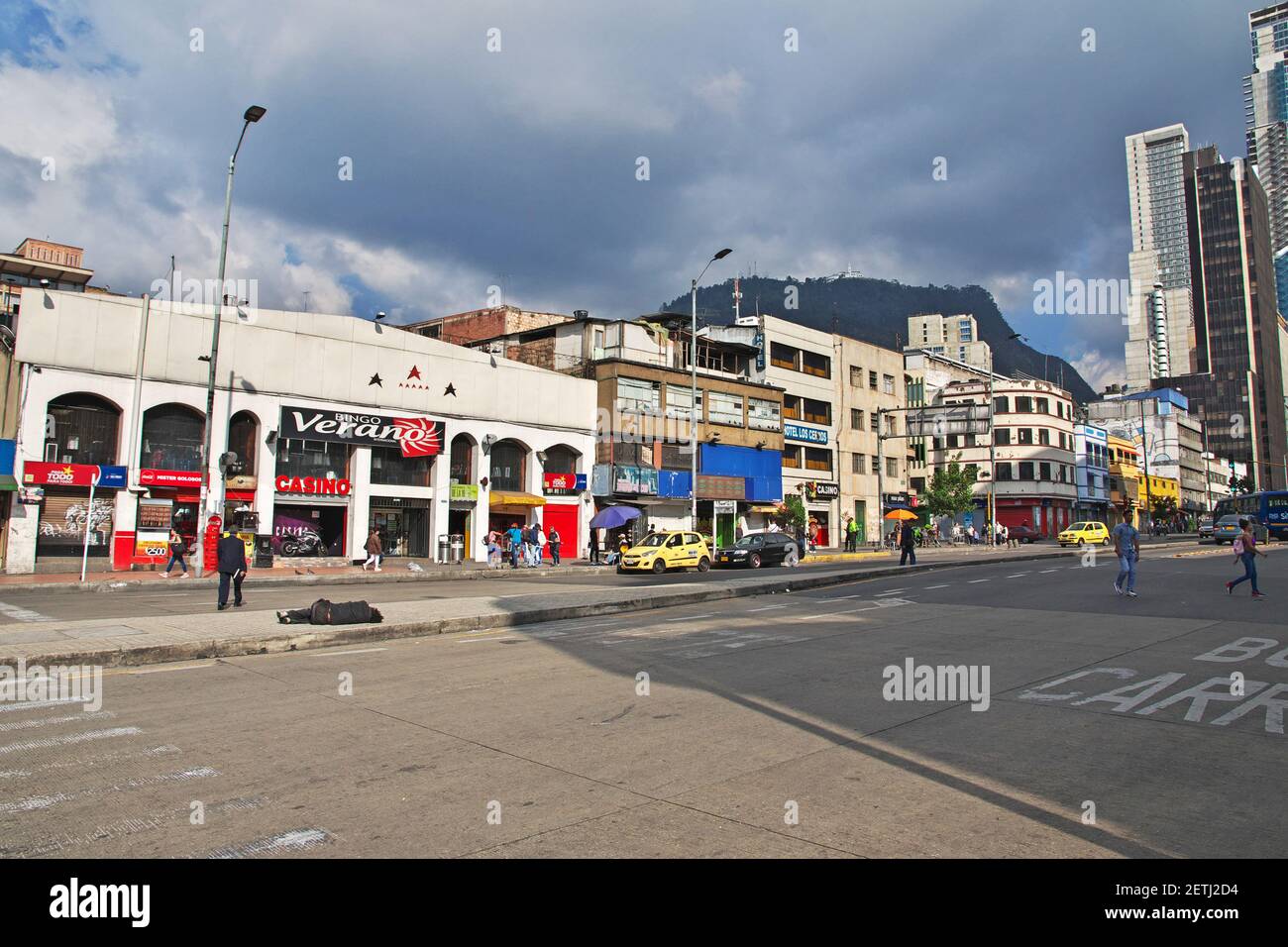 The street in Bogota, Colombia, South America Stock Photo - Alamy